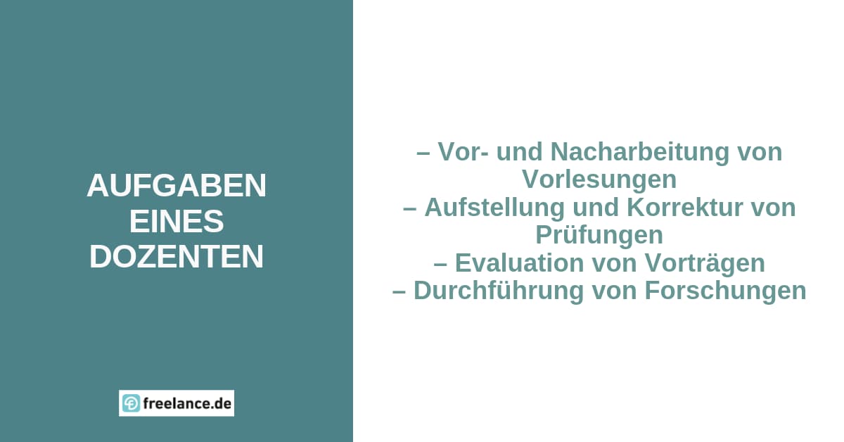 Aufgaben-Dozent - freelance.de Blog