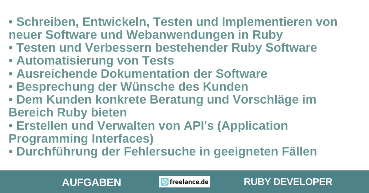 Was macht ein Ruby Developer? - freelance.de/blog